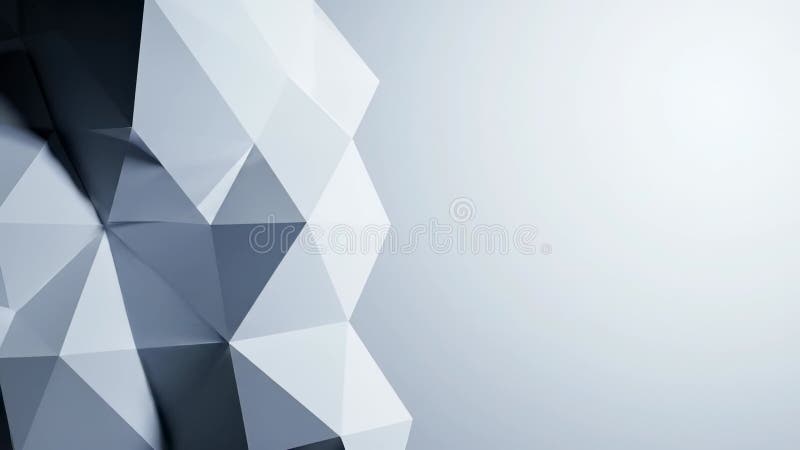 Dynamic Geometric and Abstract Low Poly Pattern Forms a Modern 3D ...