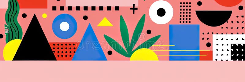 Dynamic Geometric Background Showcases a Variety of Shapes and Patterns ...