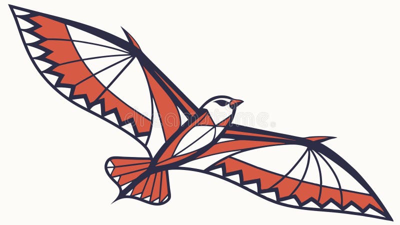 Dynamic Geometric Bird in Flight Vector Art, Vector Design Generative ...