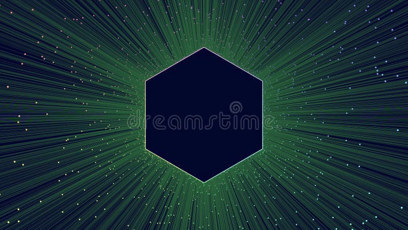 Dynamic Geometric Black and White Pattern with Hexagonal Center Stock ...