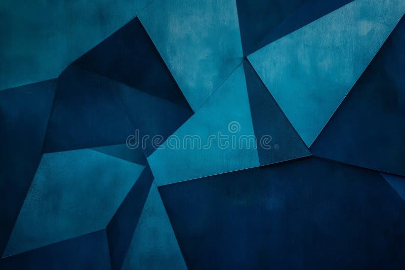Dynamic Geometric Forms in Shades of Deep Teal Over a Navy Blue ...