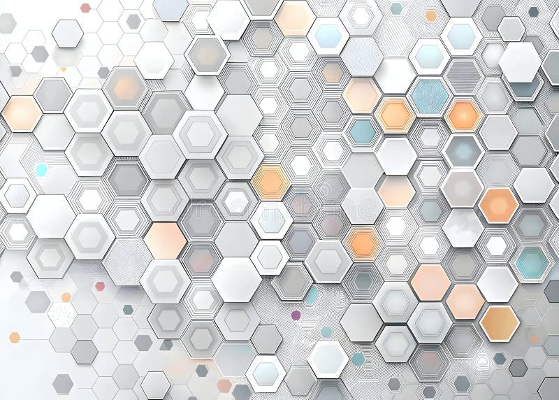 Dynamic Geometric Pattern Modern Abstract Hexagons Design Elements ...