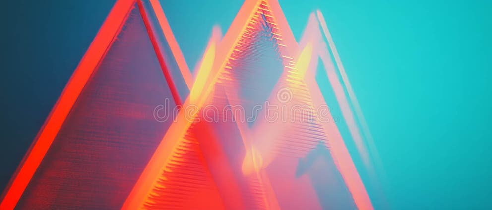 Dynamic Geometric Shapes Creating Vibrant Visual Patterns in Modern ...