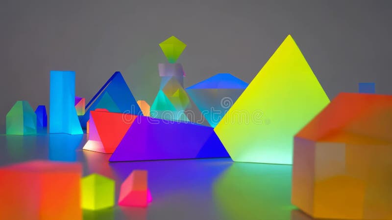 Dynamic Geometric Shapes Morph in Sync with Data Flows, Shifting in ...