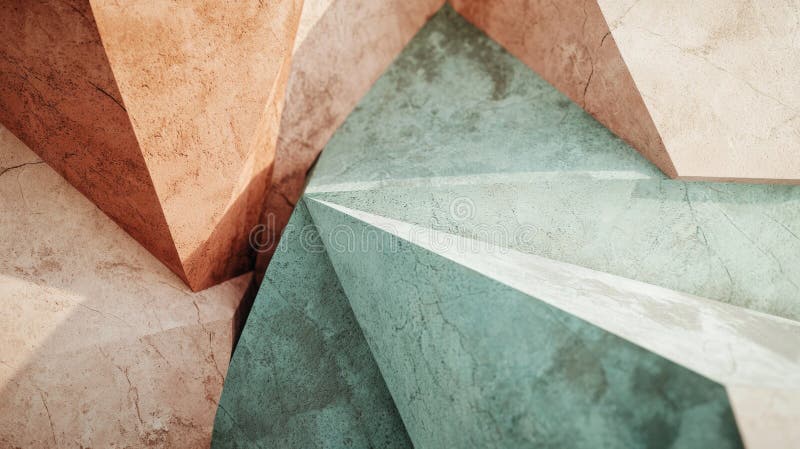 Dynamic Geometric Stone Structures with Textures and Colors Play with ...