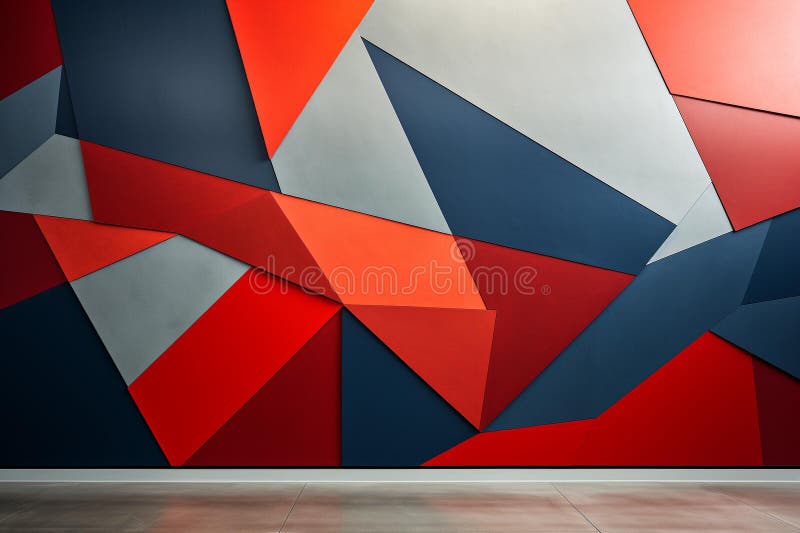 Dynamic Geometric Strength: Abstract Patterns on Concrete Wall Stock ...