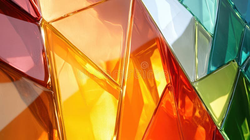 Dynamic Glass Textures with Vibrant Reflections for Design Stock ...