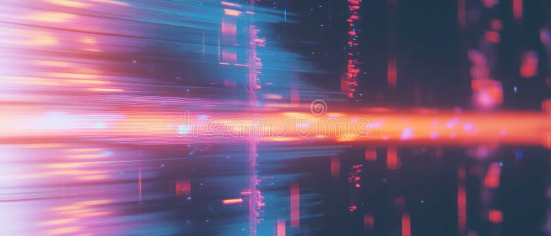 Dynamic Glitch Effect Displaying Vibrant Static Noise and Distorted ...