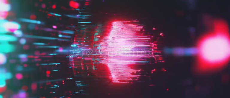 Dynamic Glitch Texture with Vibrant Distorted Patterns and Digital ...