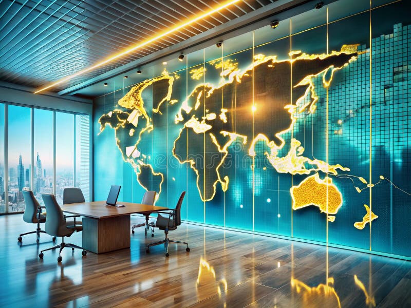 Dynamic Global Financial Outlook a Futuristic Visualization of Global ...