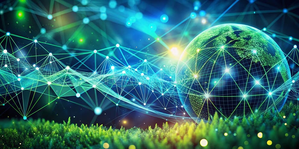 Dynamic Global Network Visualization Abstract Geometric Circle Plexus ...