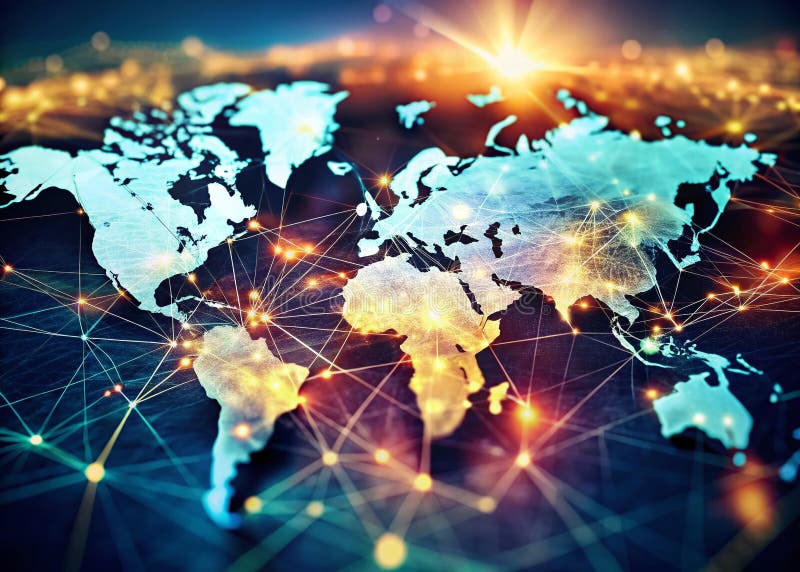 Dynamic Global Visualization a Stunning Generative AI World Map ...