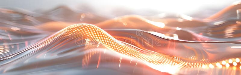 Dynamic Glowing Light Wave Effect Ai Generated Stock Illustration ...