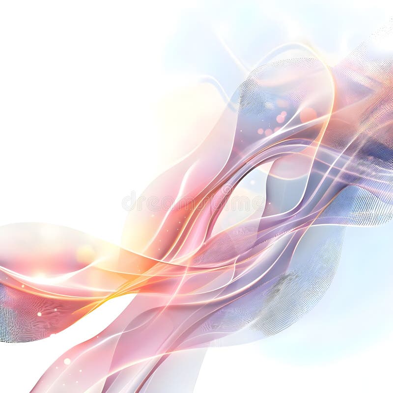 Dynamic Glowing Light Wave Effect - Ai Generated Stock Illustration ...