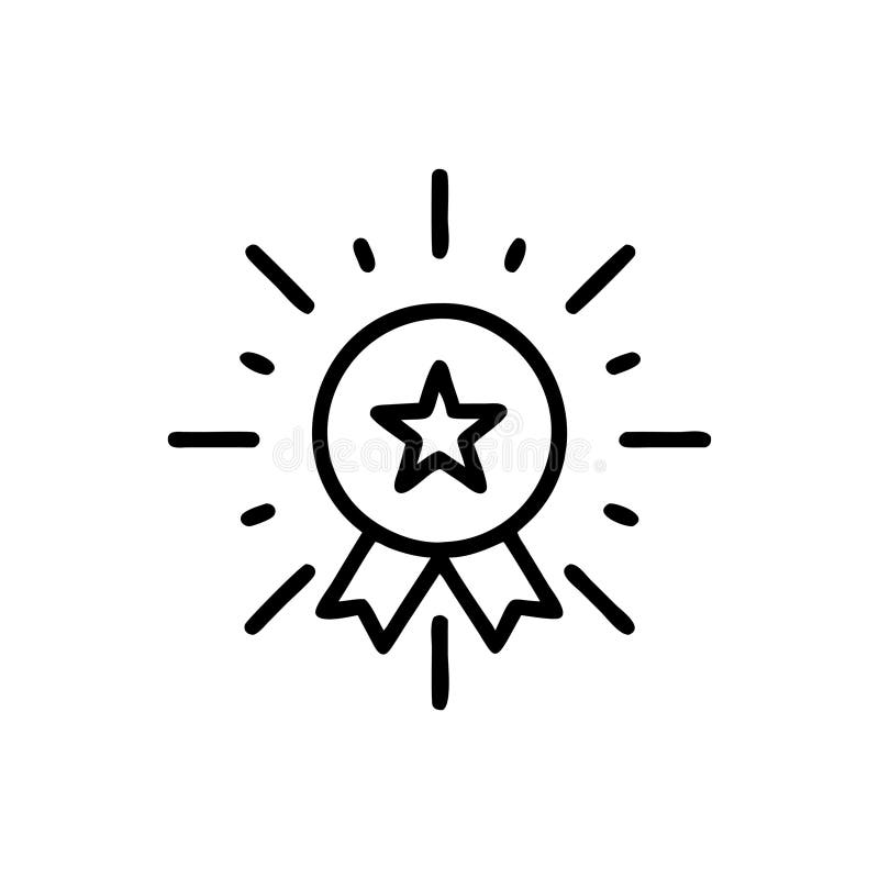 Dynamic Glowing Medal Icon for Achievements Stock Vector - Illustration of event, concept: 357243845