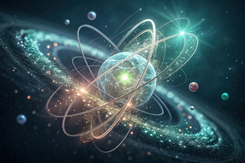 Dynamic Glowing Particle Wave Forming Fluid Patterns in Deep Space ...