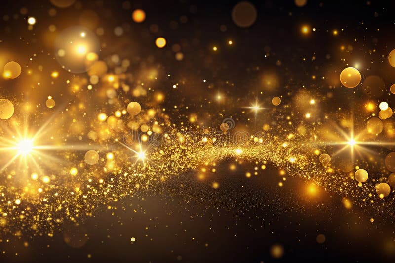 Dynamic Gold Particle Animation a Stunning Shimmering Background Design ...