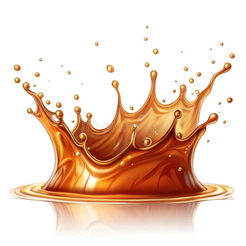 Dynamic Golden Liquid Splash Crown Formation Capturing Droplets in Mid ...