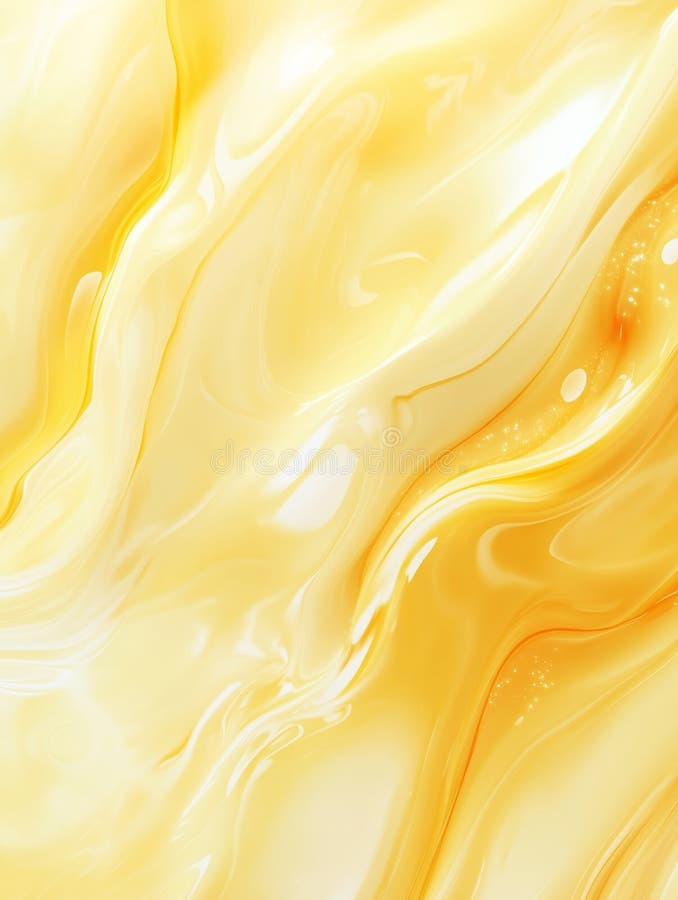 Golden Swirl Pattern with Glossy Texture and Light Reflection Stock ...