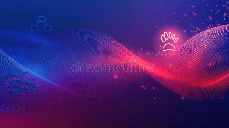 Dynamic Gradient Background Featuring Abstract Energy with Veterinary ...