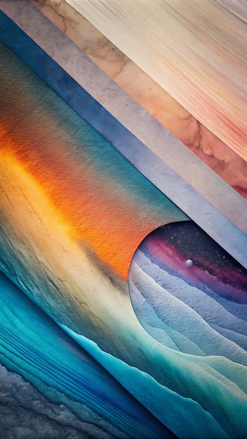 Transition from Vivid To Subdued Gradients with Artistic Elements Stock ...