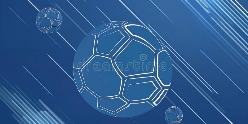 Dynamic Gradient Football with White Line Background. Stock ...