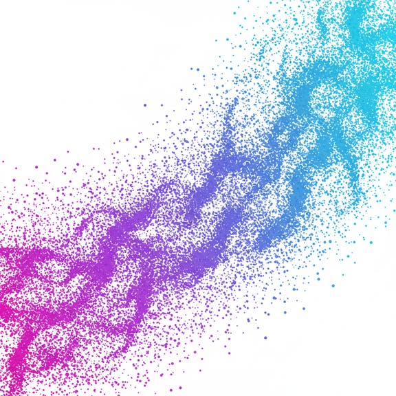 Dynamic Gradient Spray of Small Dots in a Swirling Pattern, Ranging ...