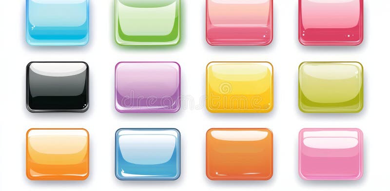 Gradient App Icons Minimalist Background Software Colors Stock Photos ...