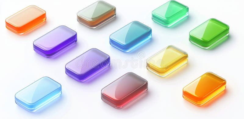 Dynamic Gradient Square Icons Pack: Purple-Red, Blue, and Orange-Yellow ...