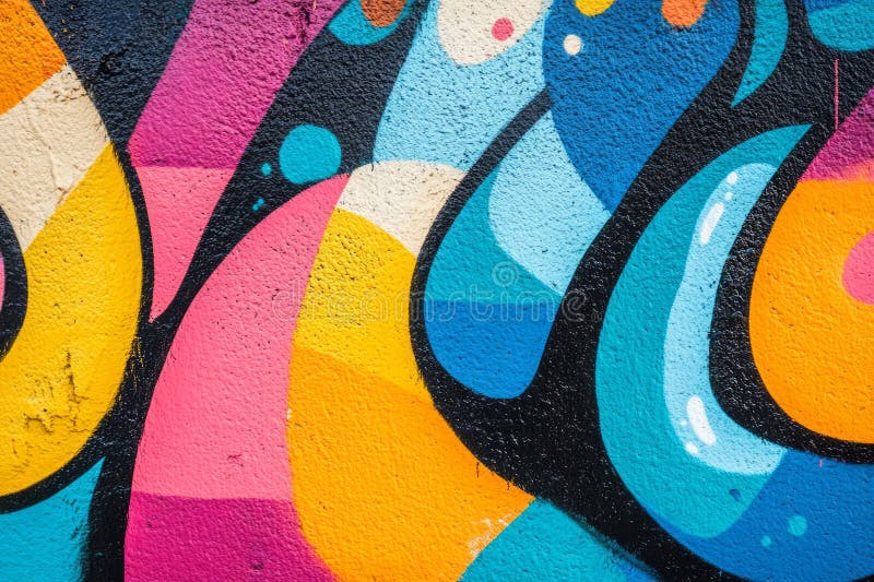 Dynamic Urban Graffiti Art Abstract Shapes Neural Network Ai Generated ...