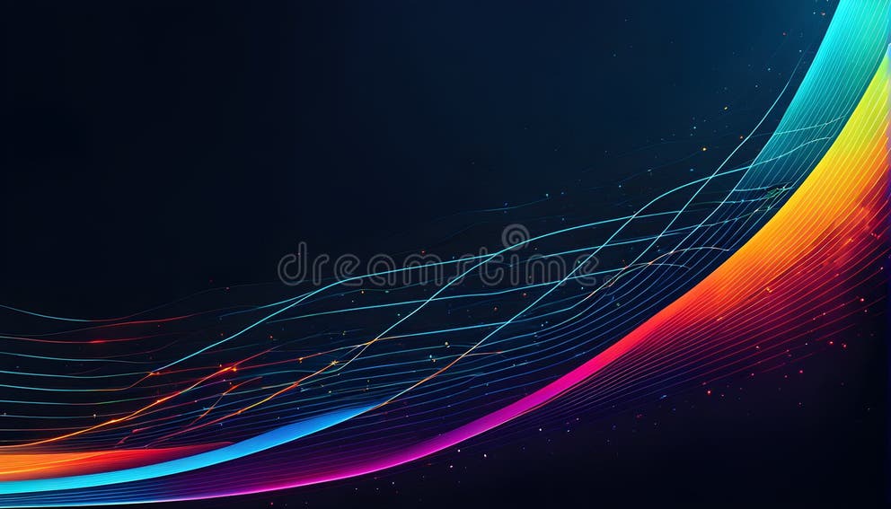 Dynamic Graph with Fluctuating Data Points in Vibrant Colors Stock ...
