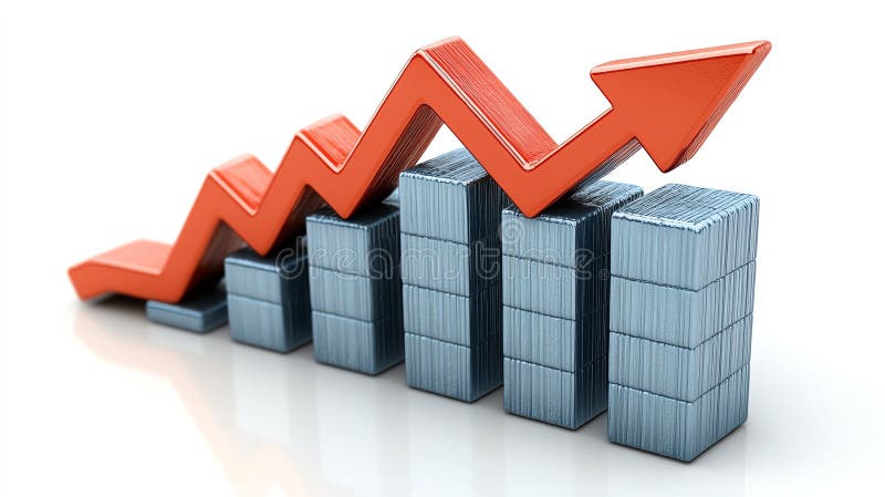 A Dynamic Graph Illustrating Growth with an Upward Trend and Increasing ...