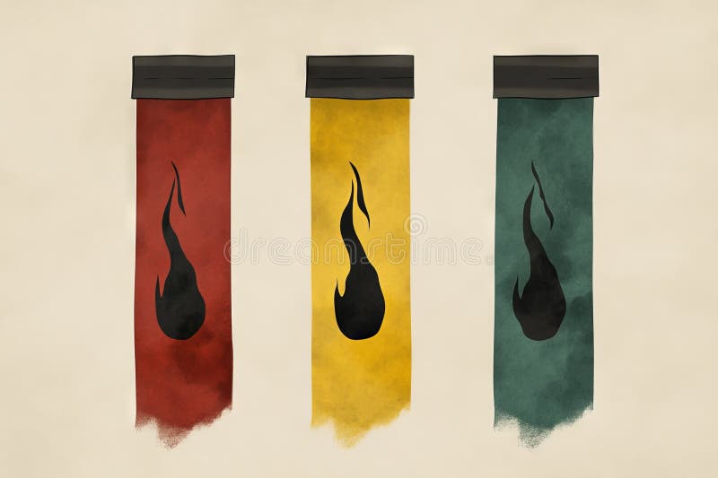 Vertical Fire Extinguisher. Color Red. Isolated on Blue Background ...