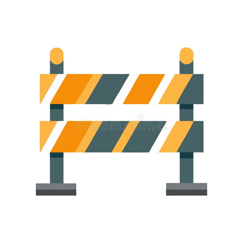 Dynamic Construction Barricade Graphic for Safety Protocol Stock ...