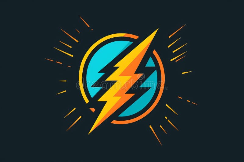 Dynamic Graphic of a Lighting Bolt. Beautiful Illustration Picture ...