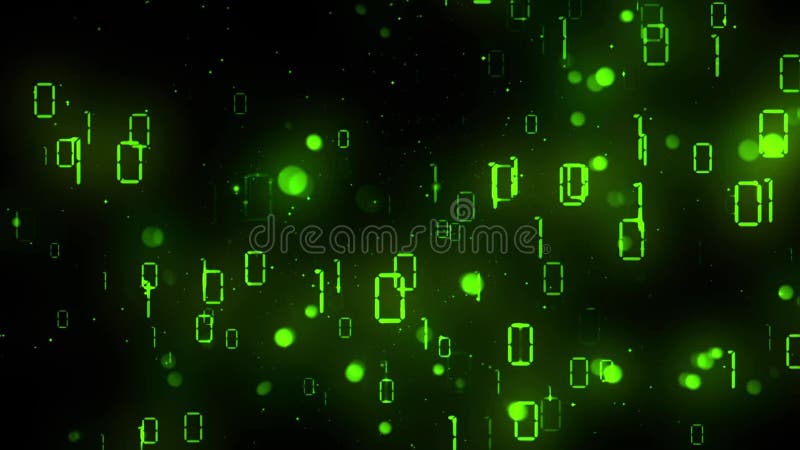 Dynamic Green Binary Code Field Stock Footage - Video of green, cyber: 380795404