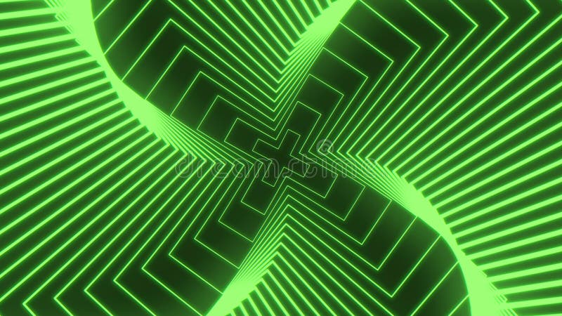 Dynamic Green and Black Zigzag Pattern Creates Striking Visual Effects ...