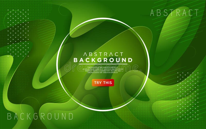 Dynamic Green 3D Textured Style Background Design Stock Vector ...