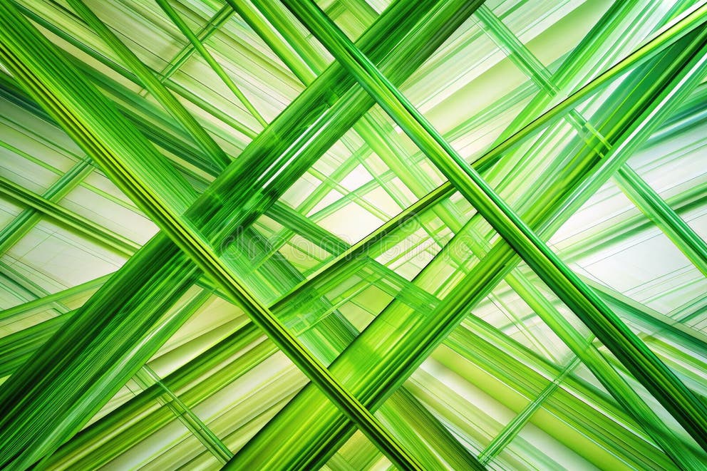 Dynamic Green Diagonal Stripes Abstract Geometric Pattern with High ...