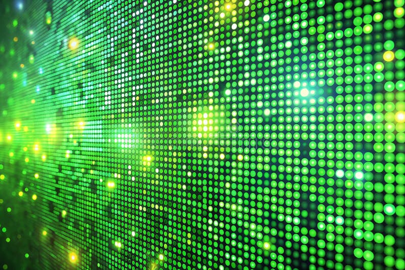 Dynamic Green Dot Animated Background Loop 4K Panoramic Motion Graphics ...