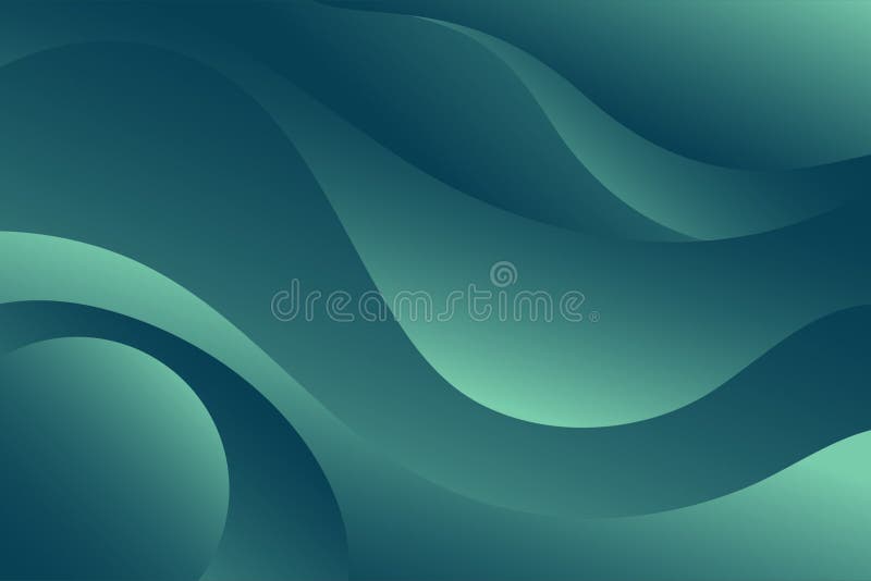 Dynamic Green Gradient Vector Background with Fluid, Organic Shapes ...