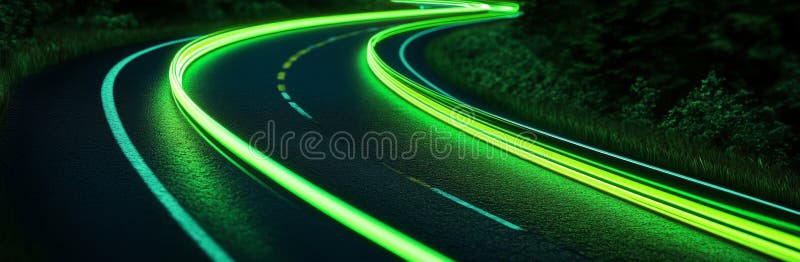 A Dynamic Green Laser Ray, Glowing with Power and Sparkle, Bursts Forth ...