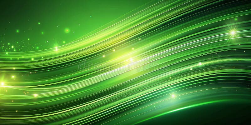 Dynamic Green Lines Banner Background Abstract Design for Modern ...
