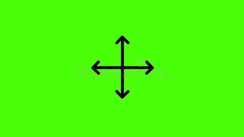 Dynamic Green Screen Mutli Directional Arrow Animation with Flowing ...