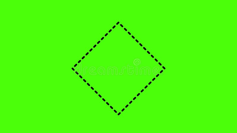 Dynamic Green Screen Rectangle Dotted Patterns in Seamless Motion. Stock Video - Video of screen ...