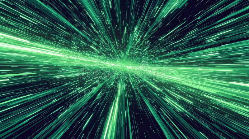Dynamic Green Speed Lines Effect Stock Photo - Image of futuristic ...