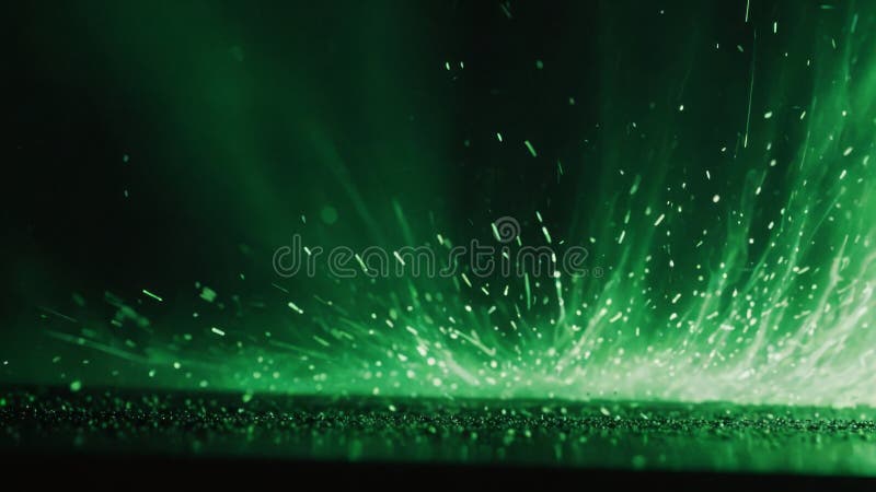 Dynamic Green Splash Dramatic Lighting Motion Effect Stock Photos ...