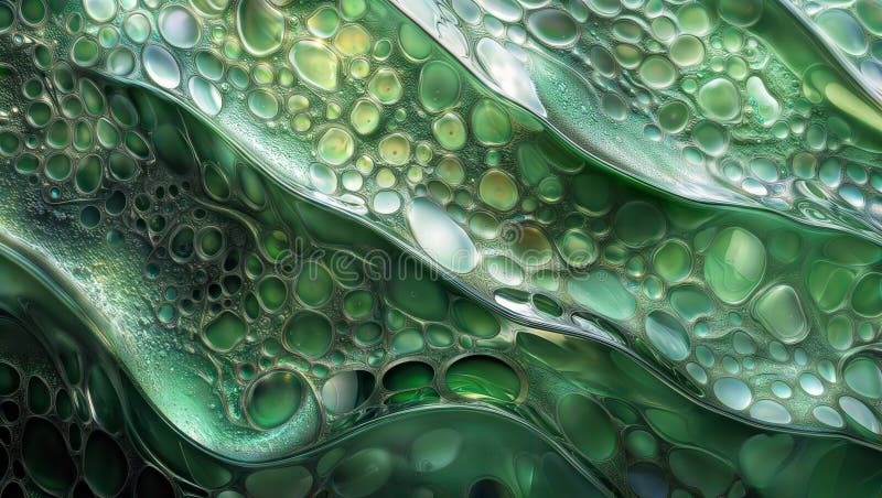 Dynamic Green Surfaces Resemble Organic Structures, Generative Ai Stock ...