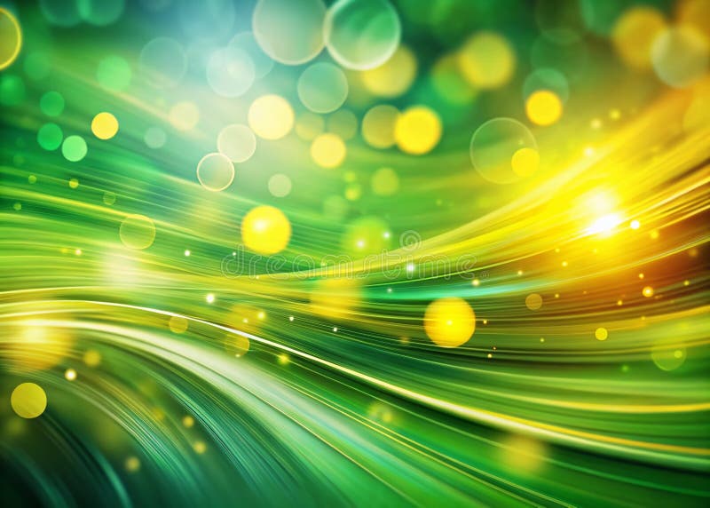 Dynamic Green and Yellow Abstract Blurred Motion Background a Stunning ...