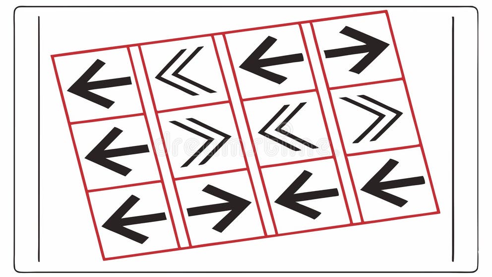 Dynamic Grid of Directional Arrow Patterns, Vector Design Generative AI ...